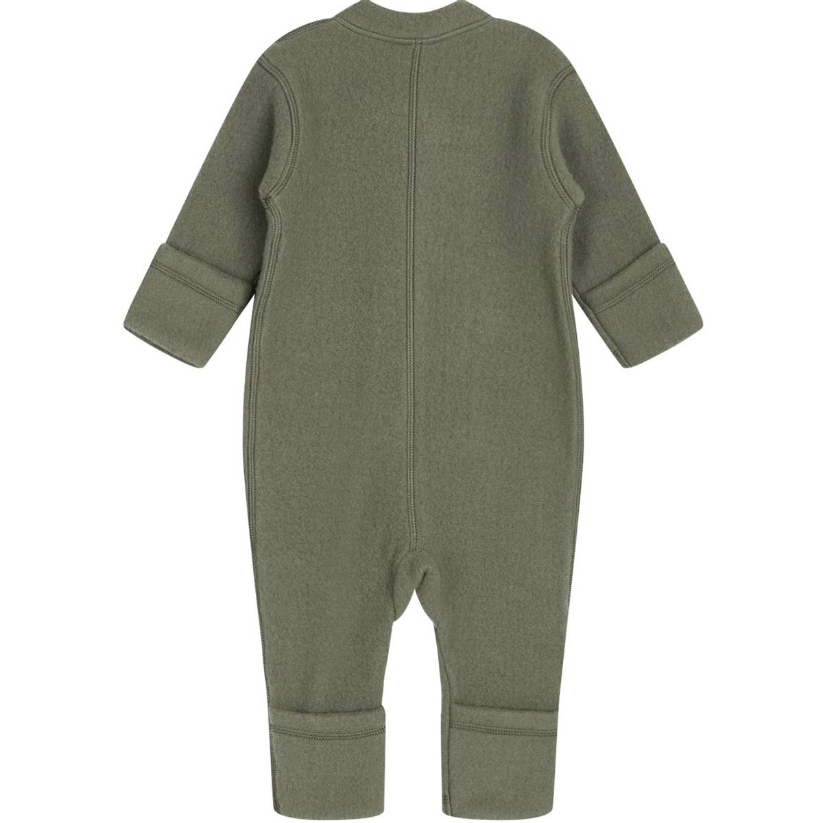 Hust & Claire Merlin ullfleecedress, Teal leaf - DressMyKid AS
